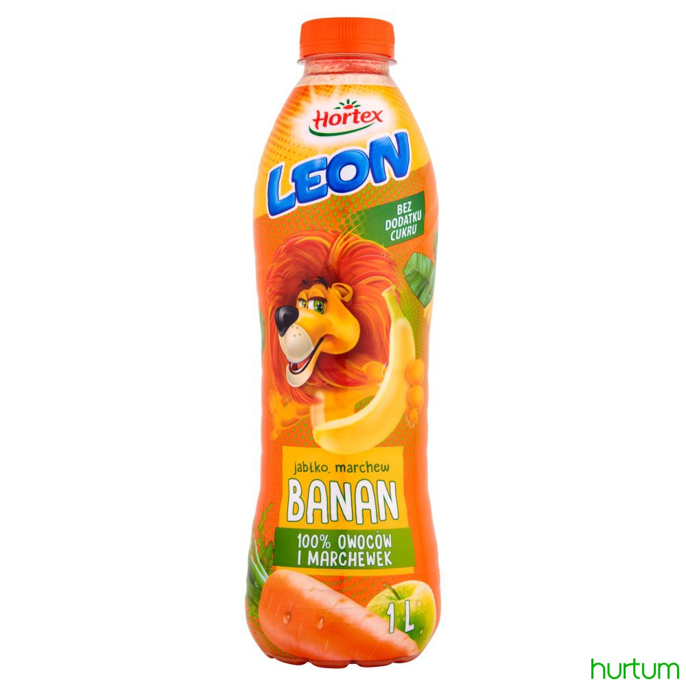 Hortex Leon Jabłko marchew banan Sok 1 l w Hurtum.pl